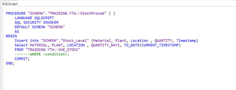 HANA Job Scheduler - Une fonction du SAP HANA Studio